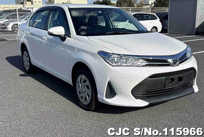 2018 Toyota Corolla Axio White for sale | Stock No. 115966 | Japanese ...