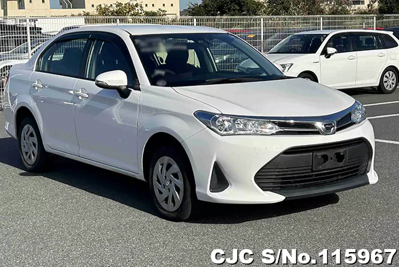 2018 Toyota Corolla Axio White for sale | Stock No. 115967 | Japanese ...