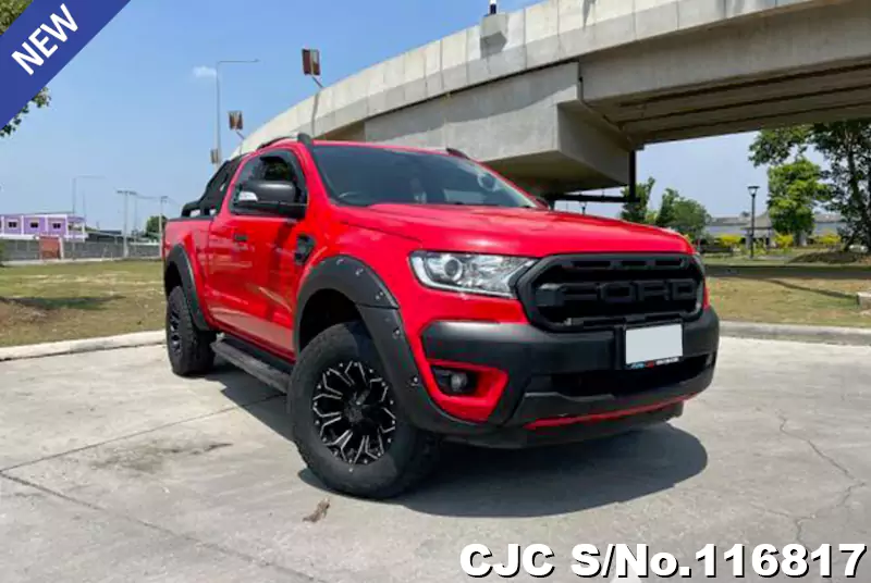 2019 Ford Ranger Red for sale | Stock No. 116817 | Japanese Used Cars ...