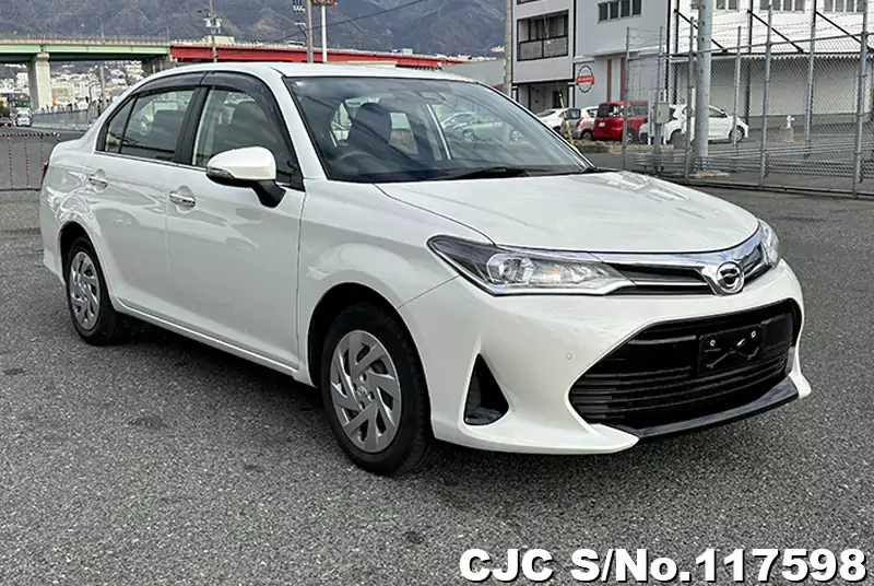 2018 Toyota Corolla Axio White for sale | Stock No. 117598 | Japanese ...