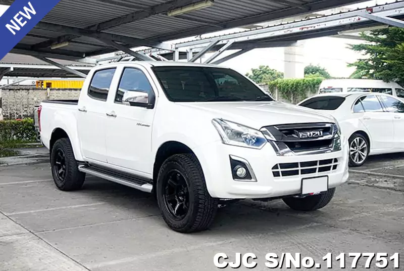 2016 Isuzu D-Max White for sale | Stock No. 117751 | Japanese Used Cars ...