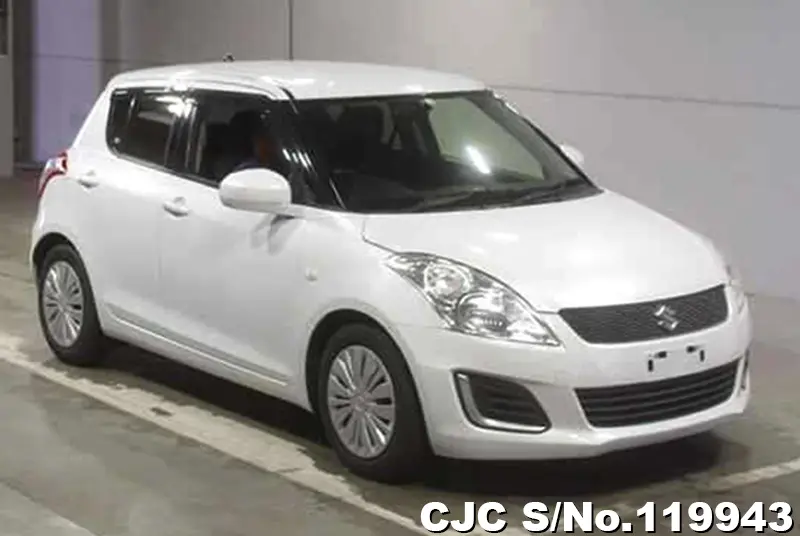 2014 Suzuki Swift White for sale | Stock No. 119943 | Japanese Used ...