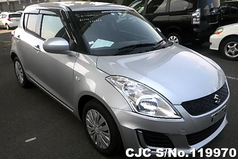2014 Suzuki Swift Silver for sale | Stock No. 119970 | Japanese Used ...