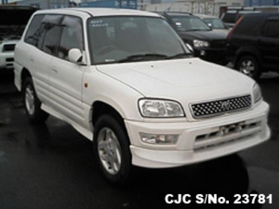 1999 Toyota Rav4 White for sale | Stock No. 23781 | Japanese Used Cars ...