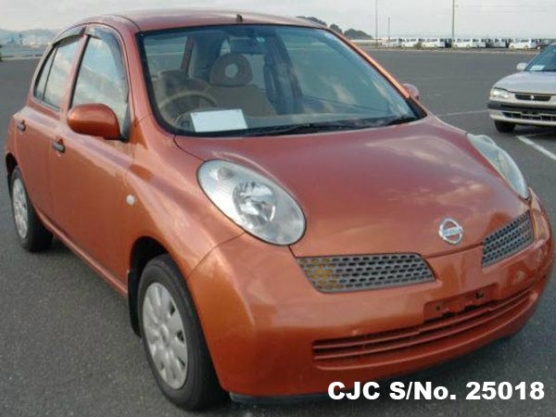 2002 Nissan March Orange for sale | Stock No. 25018 | Japanese Used ...