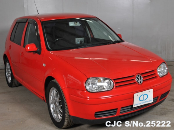 2000 Volkswagen Golf Red for sale | Stock No. 25222 | Japanese Used ...