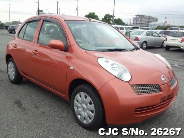 2002 Nissan March Orange for sale | Stock No. 26267 | Japanese Used ...