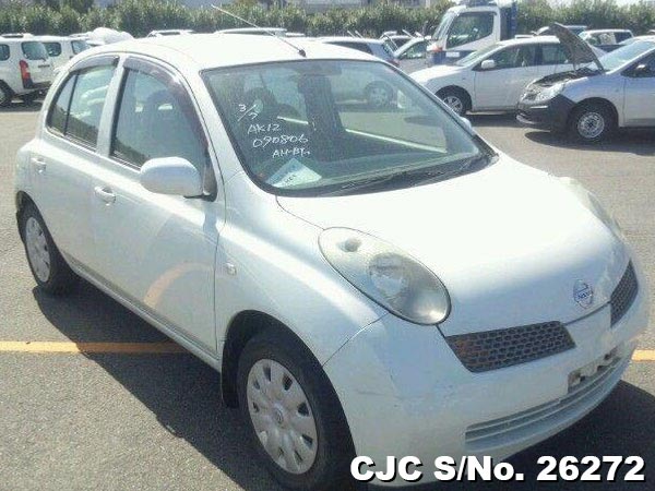 2002 Nissan March White for sale | Stock No. 26272 | Japanese Used Cars ...