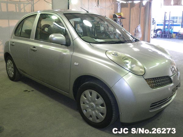 2002 Nissan March Silver for sale | Stock No. 26273 | Japanese Used ...