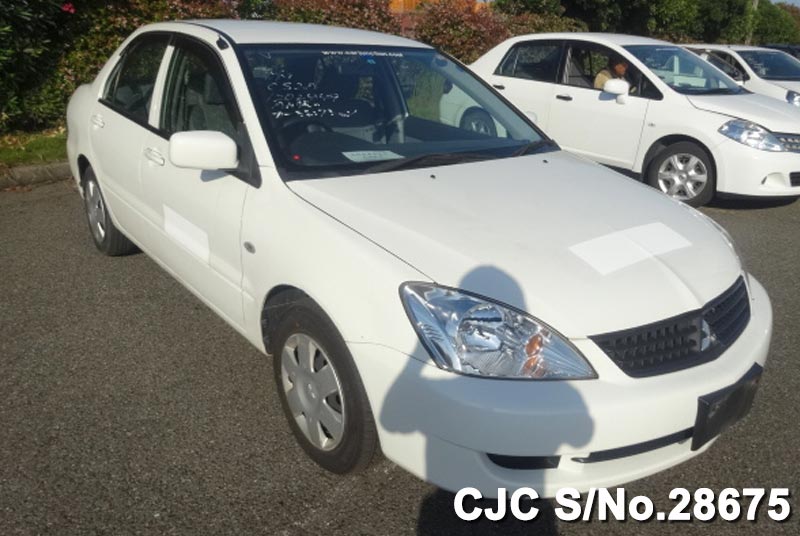 2009 Mitsubishi Lancer White for sale | Stock No. 28675 | Japanese Used ...