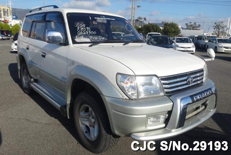 1999 Toyota Land Cruiser Prado White for sale | Stock No. 29193 ...