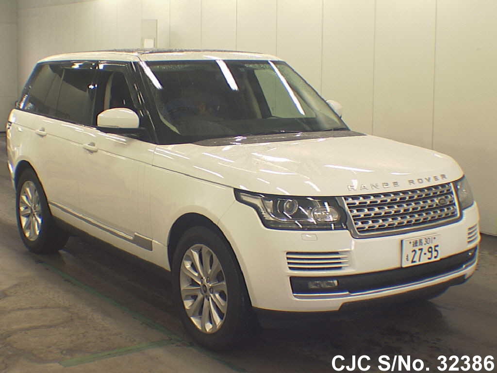 2013 Land Rover Range Rover White for sale | Stock No. 32386 | Japanese ...