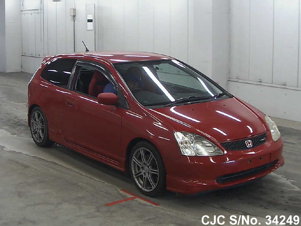 2002 Honda Civic Red for sale | Stock No. 34249 | Japanese Used Cars ...