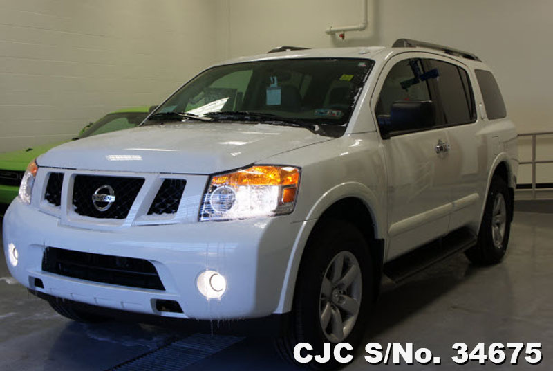 2015 Left Hand Nissan Armada White for sale | Stock No. 34675 | Left ...