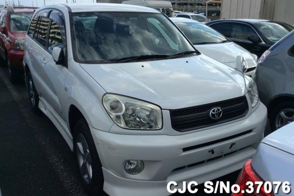 2005 Toyota Rav4 White for sale | Stock No. 37076 | Japanese Used Cars ...
