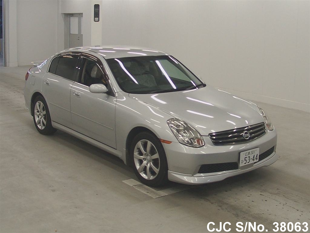 2006 Nissan Skyline Silver for sale | Stock No. 38063 | Japanese Used ...