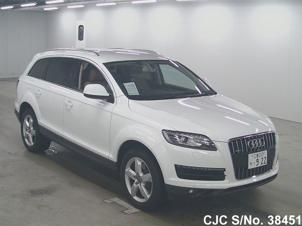 2011 Audi Q7 White for sale | Stock No. 38451 | Japanese Used Cars Exporter