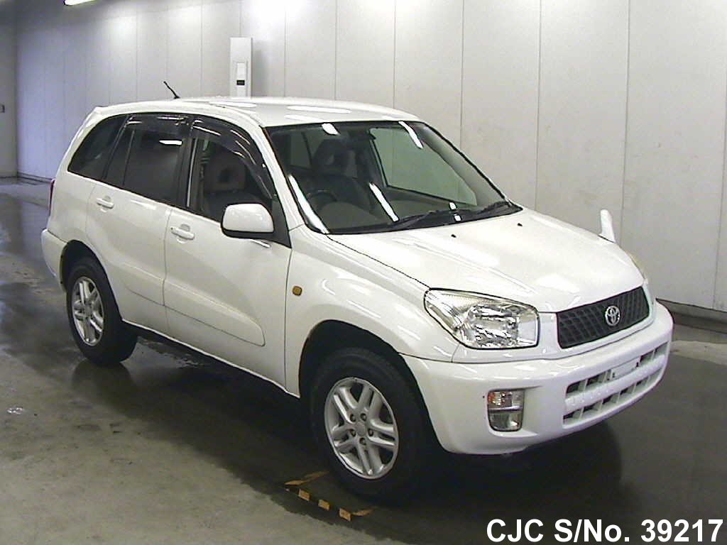 2001 Toyota Rav4 White for sale | Stock No. 39217 | Japanese Used Cars ...