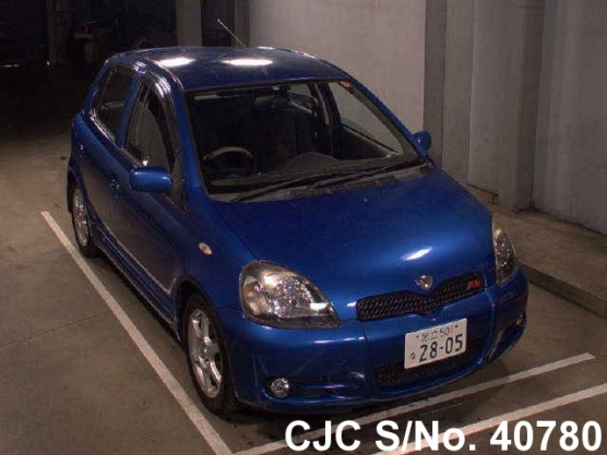2000 Toyota Vitz Blue for sale | Stock No. 40780 | Japanese Used Cars ...