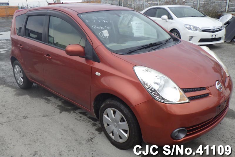 2007 Nissan Note Orange for sale | Stock No. 41109 | Japanese Used Cars ...