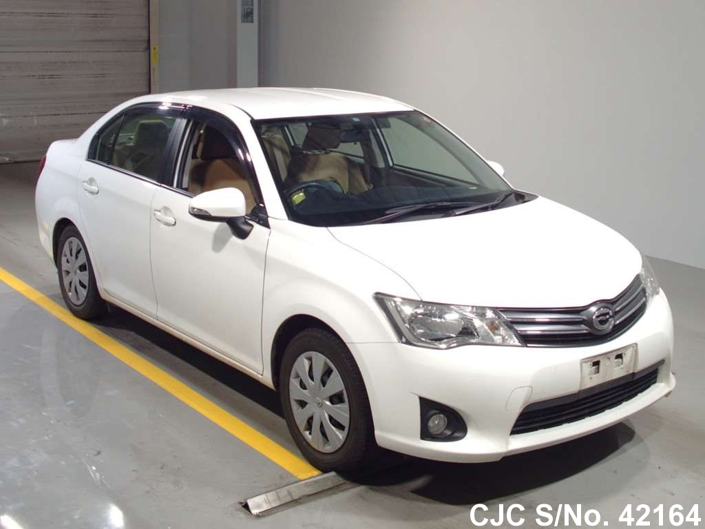 2013 Toyota Corolla Axio White for sale | Stock No. 42164 | Japanese ...