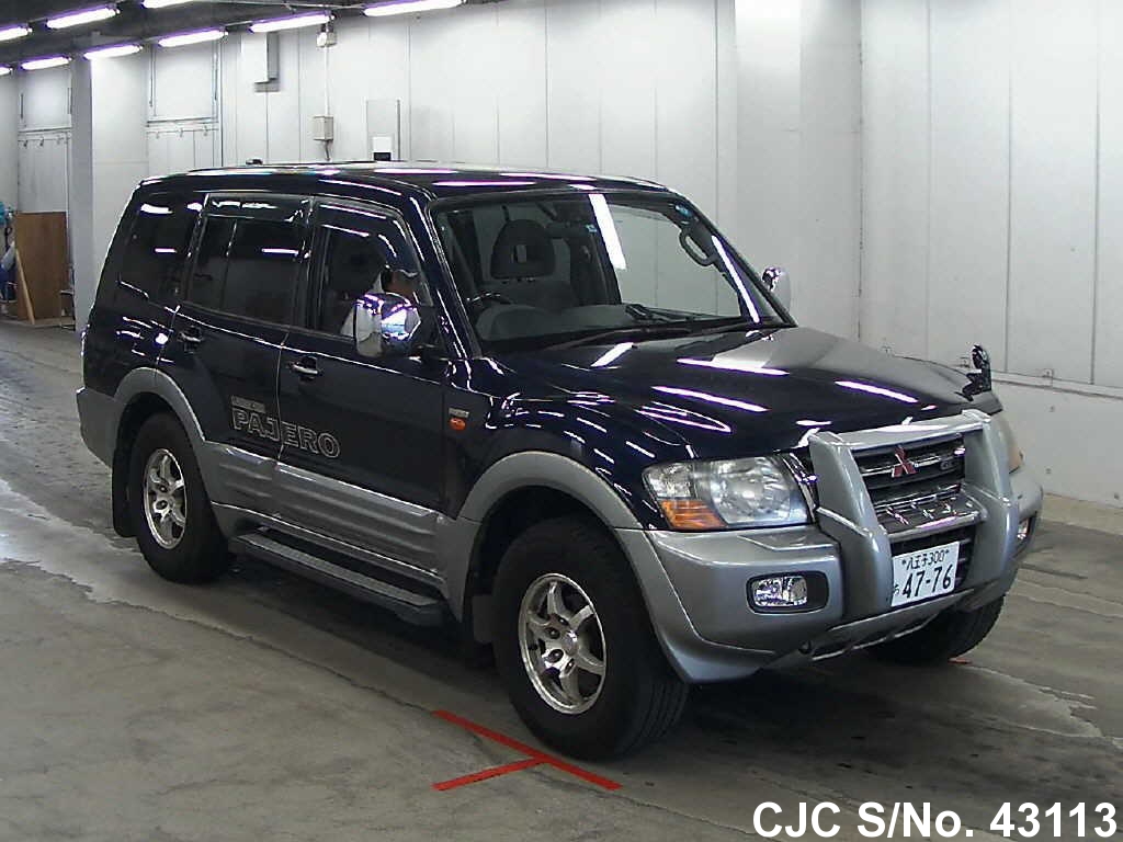 2001 Mitsubishi Pajero Blue for sale | Stock No. 43113 | Japanese Used ...