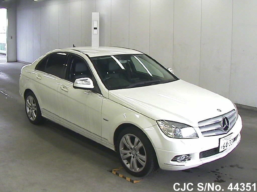 2007 Mercedes Benz C Class White for sale | Stock No. 44351 | Japanese ...