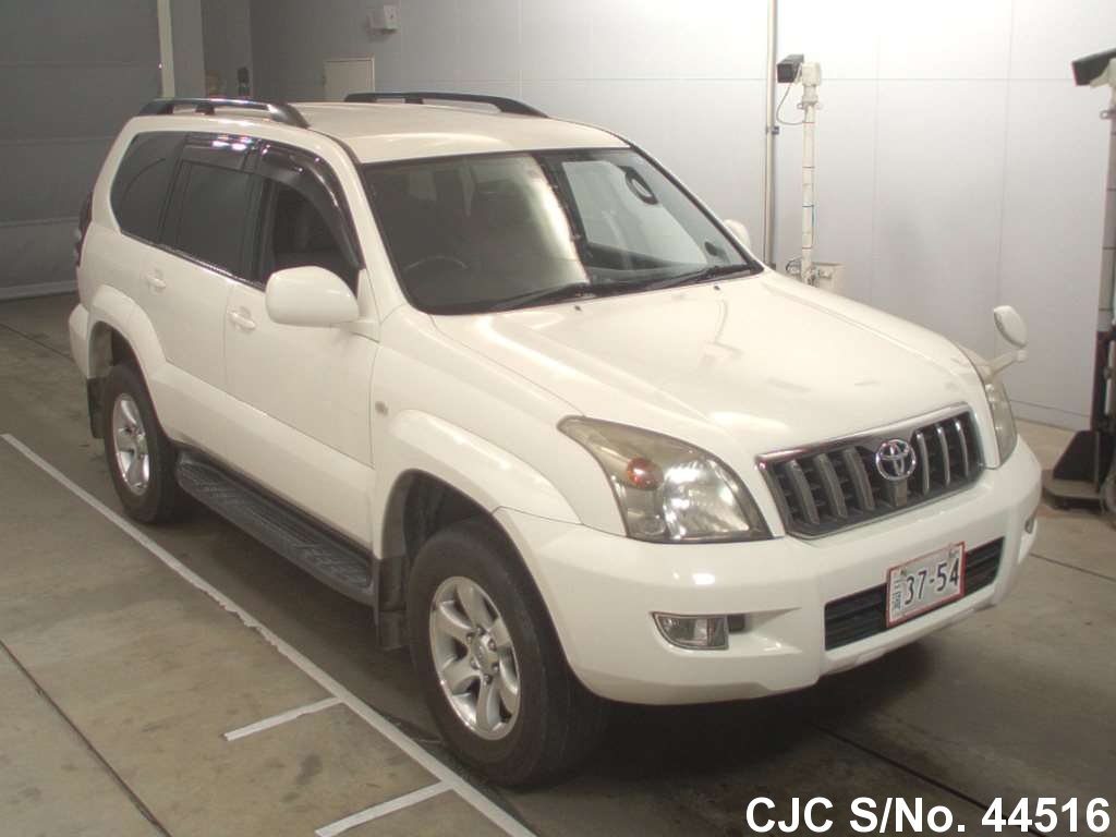 2007 Toyota Land Cruiser Prado White for sale | Stock No. 44516 ...