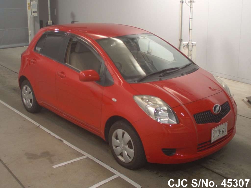 2007 Toyota Vitz Red for sale | Stock No. 45307 | Japanese Used Cars ...