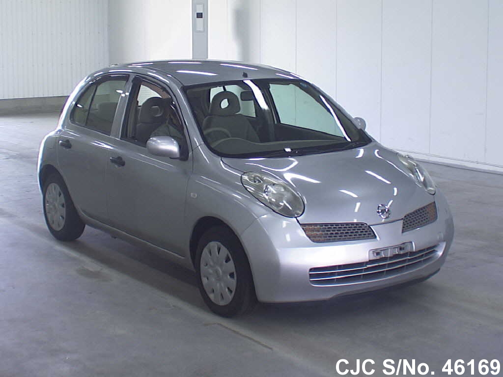 2002 Nissan March Silver for sale | Stock No. 46169 | Japanese Used ...