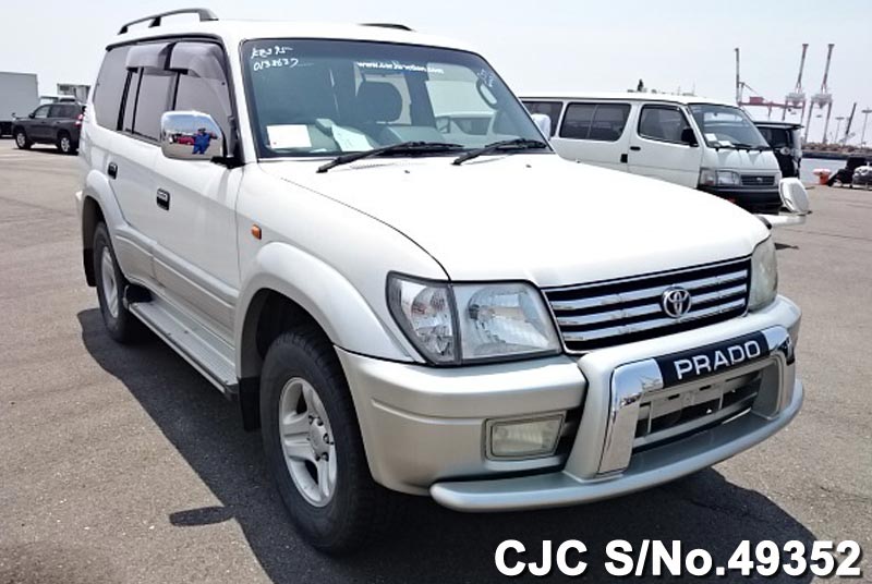 1999 Toyota Land Cruiser Prado White for sale | Stock No. 49352 ...