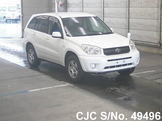 2005 Toyota Rav4 White for sale | Stock No. 49496 | Japanese Used Cars ...