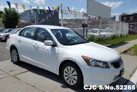 2008 Left Hand Honda Accord White for sale | Stock No. 52265 | Left ...