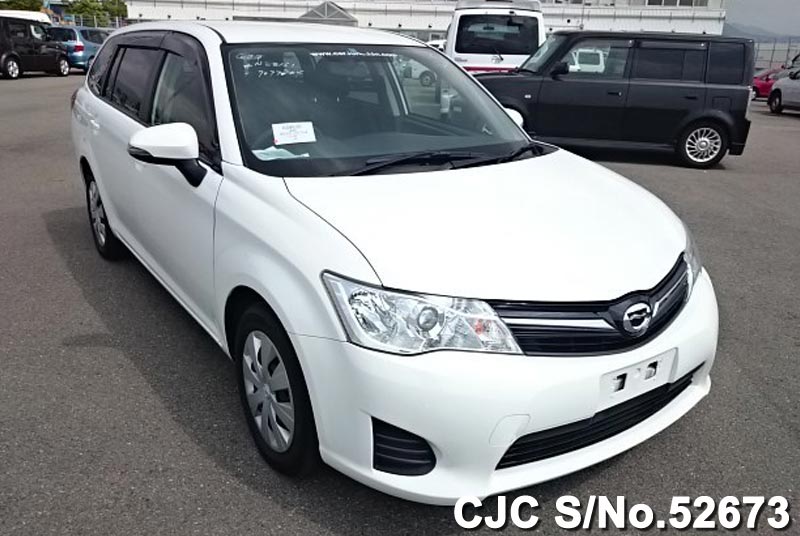 2013 Toyota Corolla Fielder White for sale | Stock No. 52673 | Japanese ...
