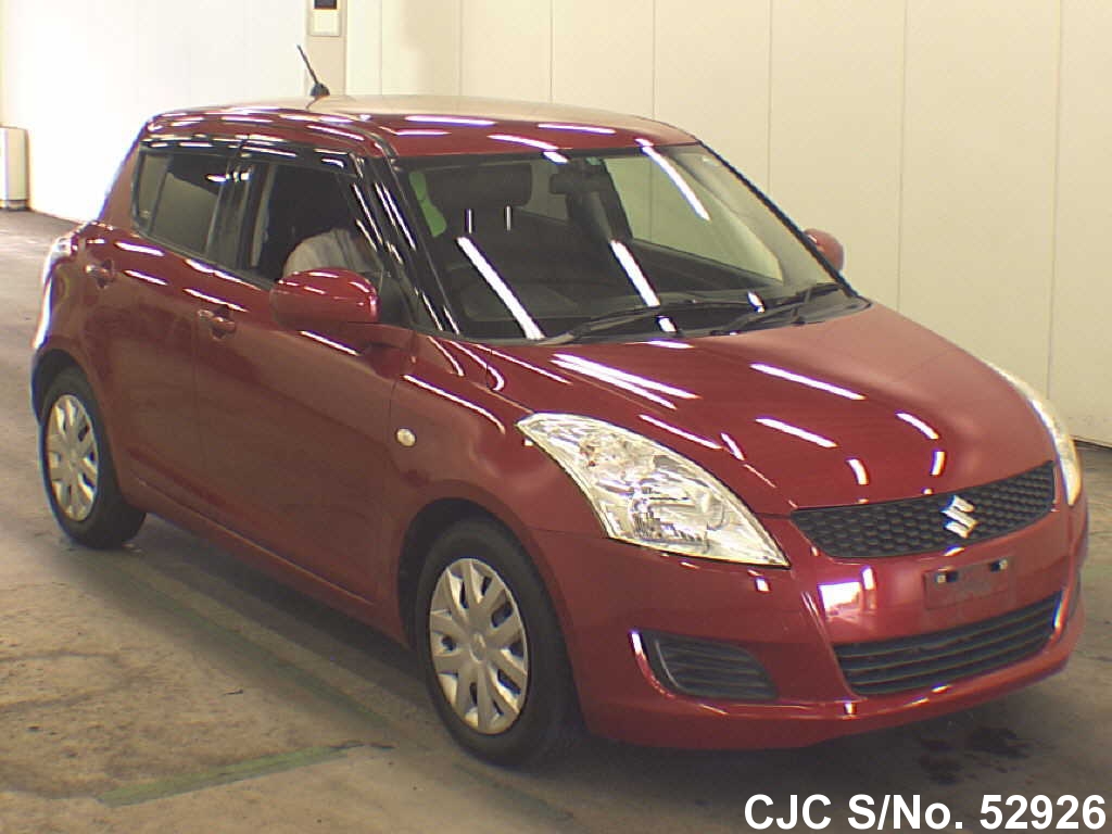 2011 Suzuki Swift Red for sale | Stock No. 52926 | Japanese Used Cars ...