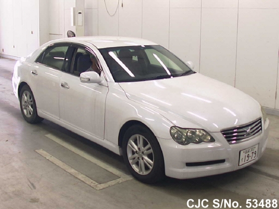 2007 Toyota Mark X White for sale | Stock No. 53488 | Japanese Used ...