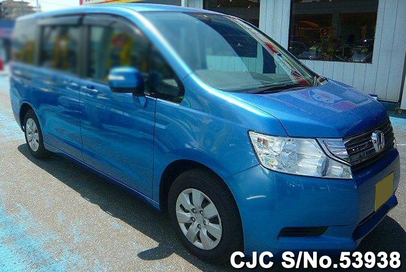 2009 Honda Step Wagon Blue for sale | Stock No. 53938 | Japanese Used ...