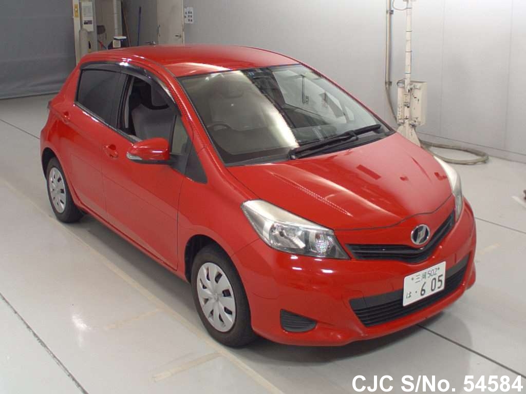 2012 Toyota Vitz Red for sale | Stock No. 54584 | Japanese Used Cars ...