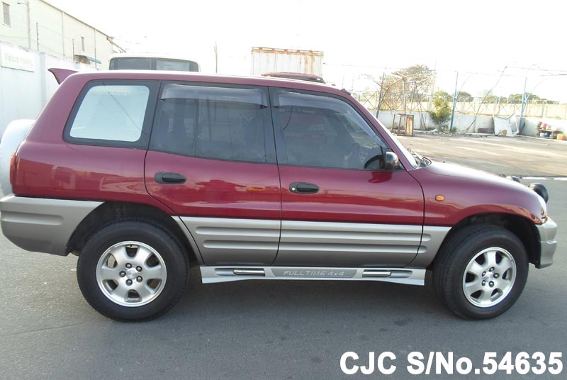 1995 Toyota Rav4 Red for sale | Stock No. 54635 | Japanese Used Cars ...