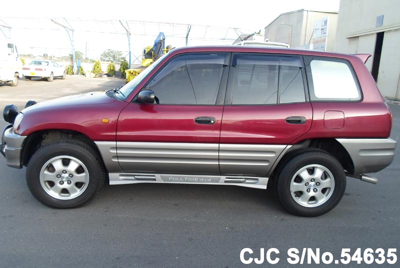 1995 Toyota Rav4 Red for sale | Stock No. 54635 | Japanese Used Cars ...