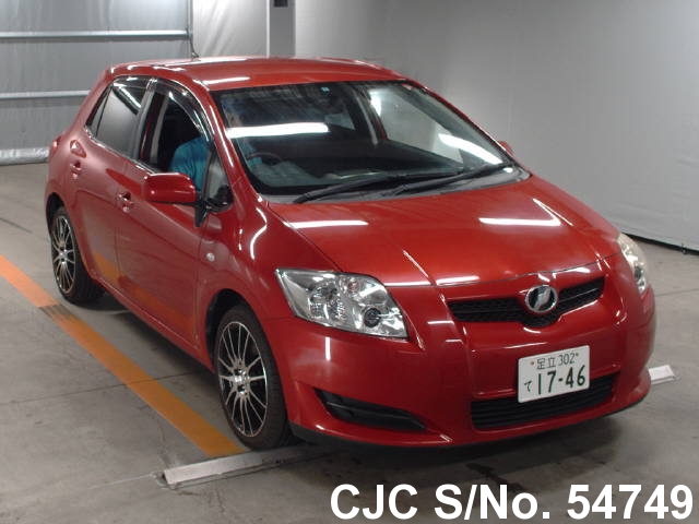 2007 Toyota Auris Red for sale | Stock No. 54749 | Japanese Used Cars ...