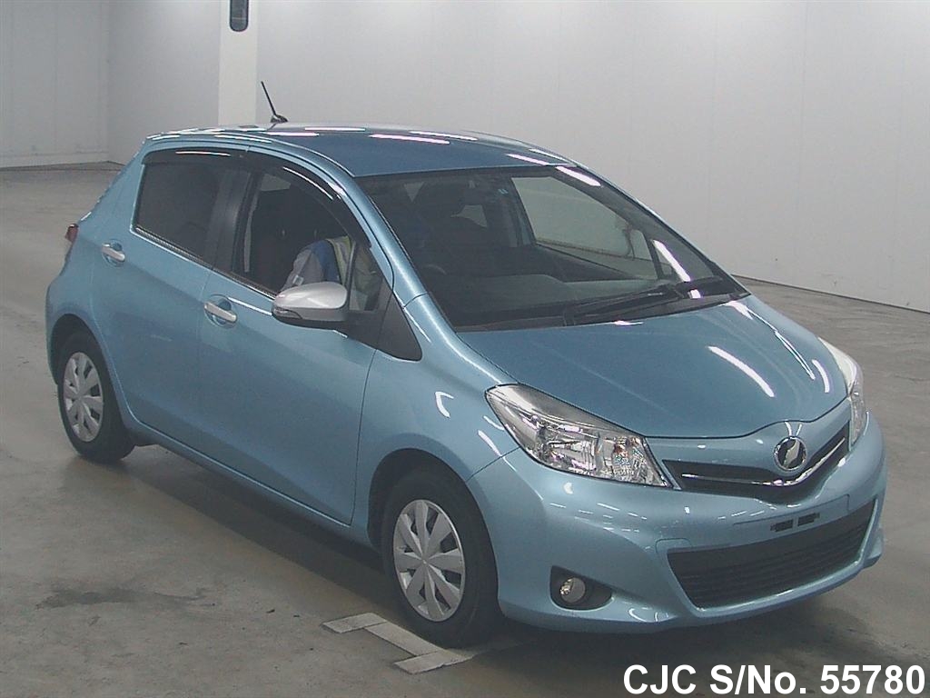 2012 Toyota Vitz Blue for sale | Stock No. 55780 | Japanese Used Cars ...