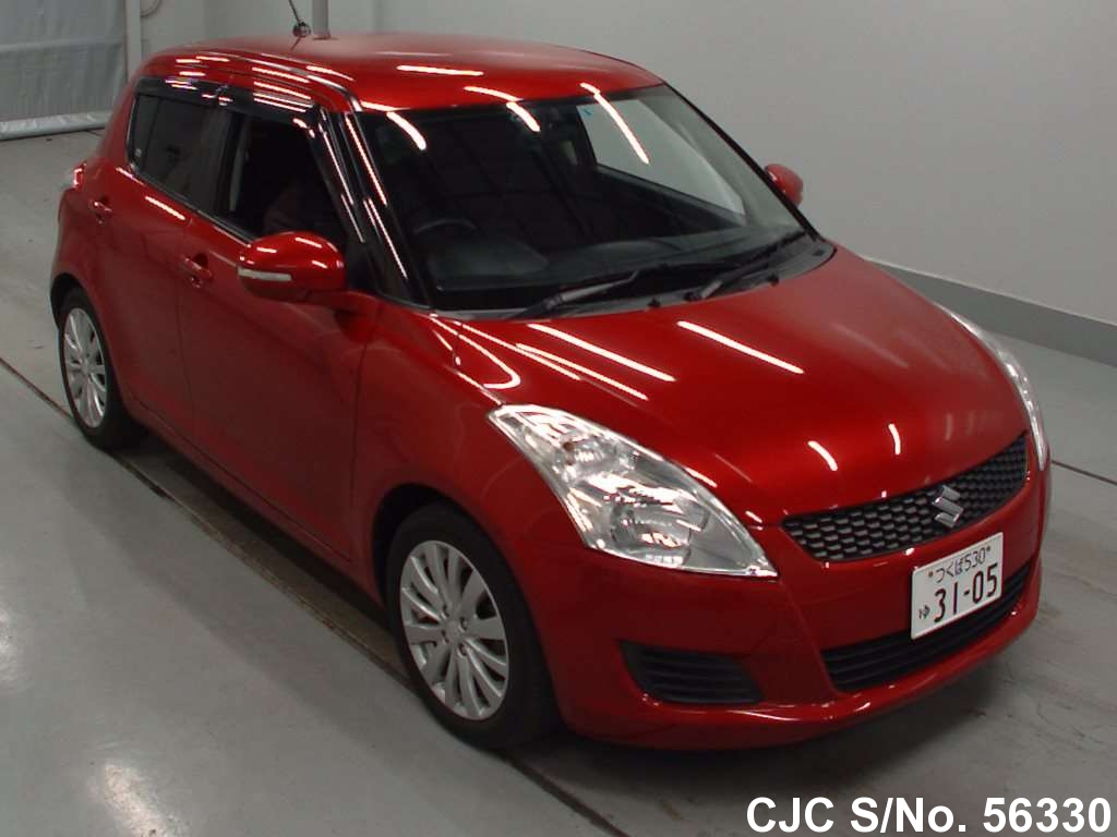 2012 Suzuki Swift Red for sale | Stock No. 56330 | Japanese Used Cars ...