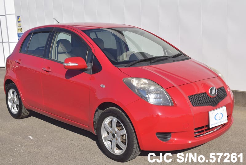 2007 Toyota Vitz Red for sale | Stock No. 57261 | Japanese Used Cars ...