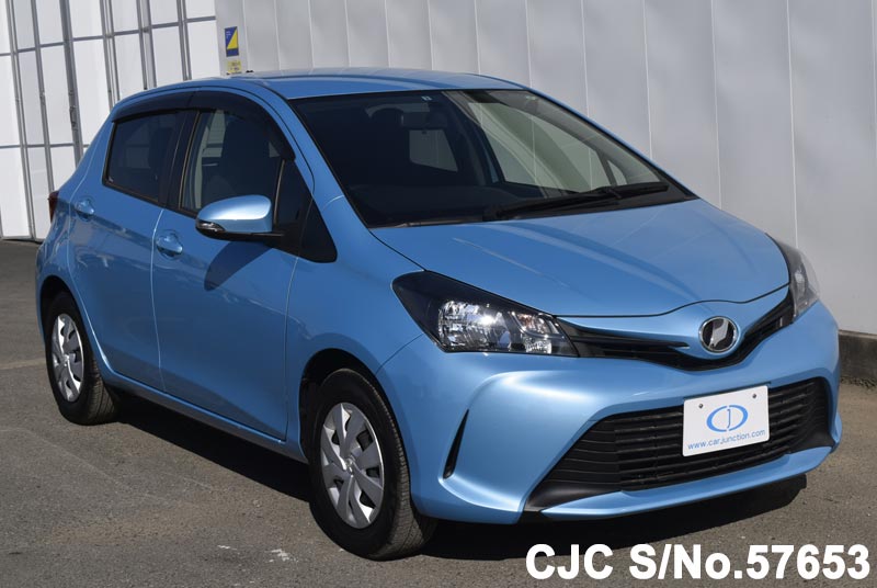 2014 Toyota Vitz Blue for sale | Stock No. 57653 | Japanese Used Cars ...