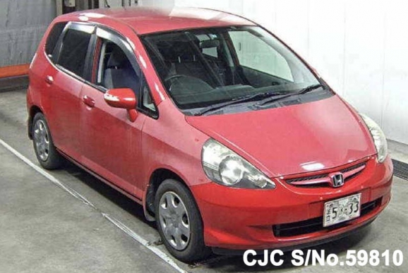 2006 Honda Fit Red for sale | Stock No. 59810 | Japanese Used Cars Exporter