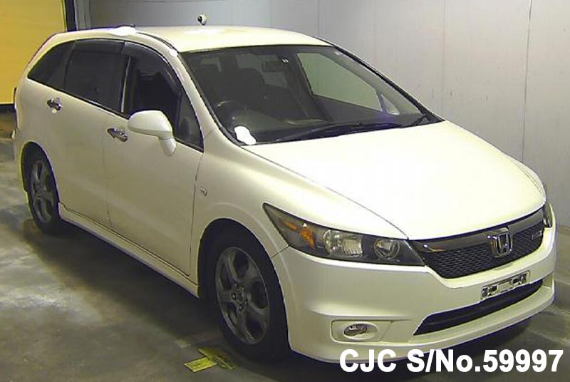 2006 Honda Stream Pearl White for sale | Stock No. 59997 | Japanese ...