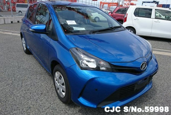 2014 Toyota Vitz Blue for sale | Stock No. 59998 | Japanese Used Cars ...