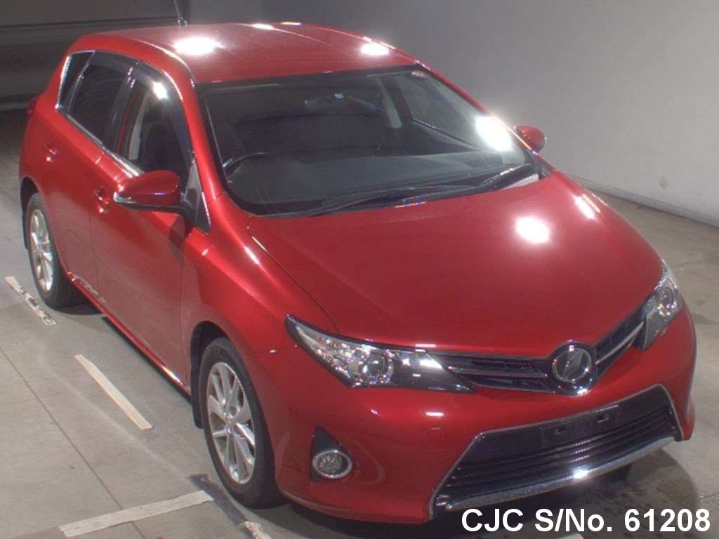 2012 Toyota Auris Red for sale | Stock No. 61208 | Japanese Used Cars ...