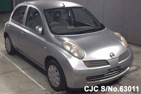 2002 Nissan March Silver for sale | Stock No. 63011 | Japanese Used ...